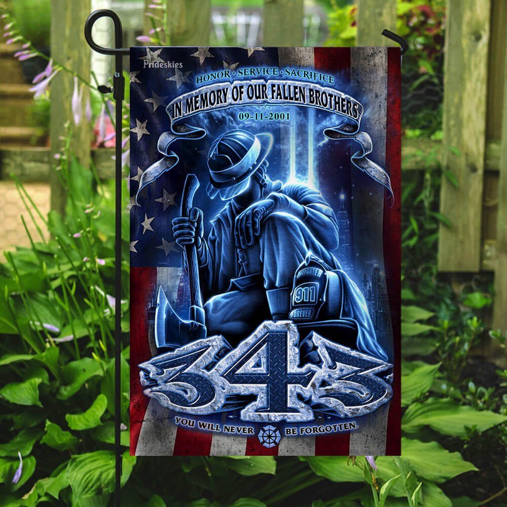 343 Never Forget Flagwix™ Firefighter September 11th Flag – Flagwix