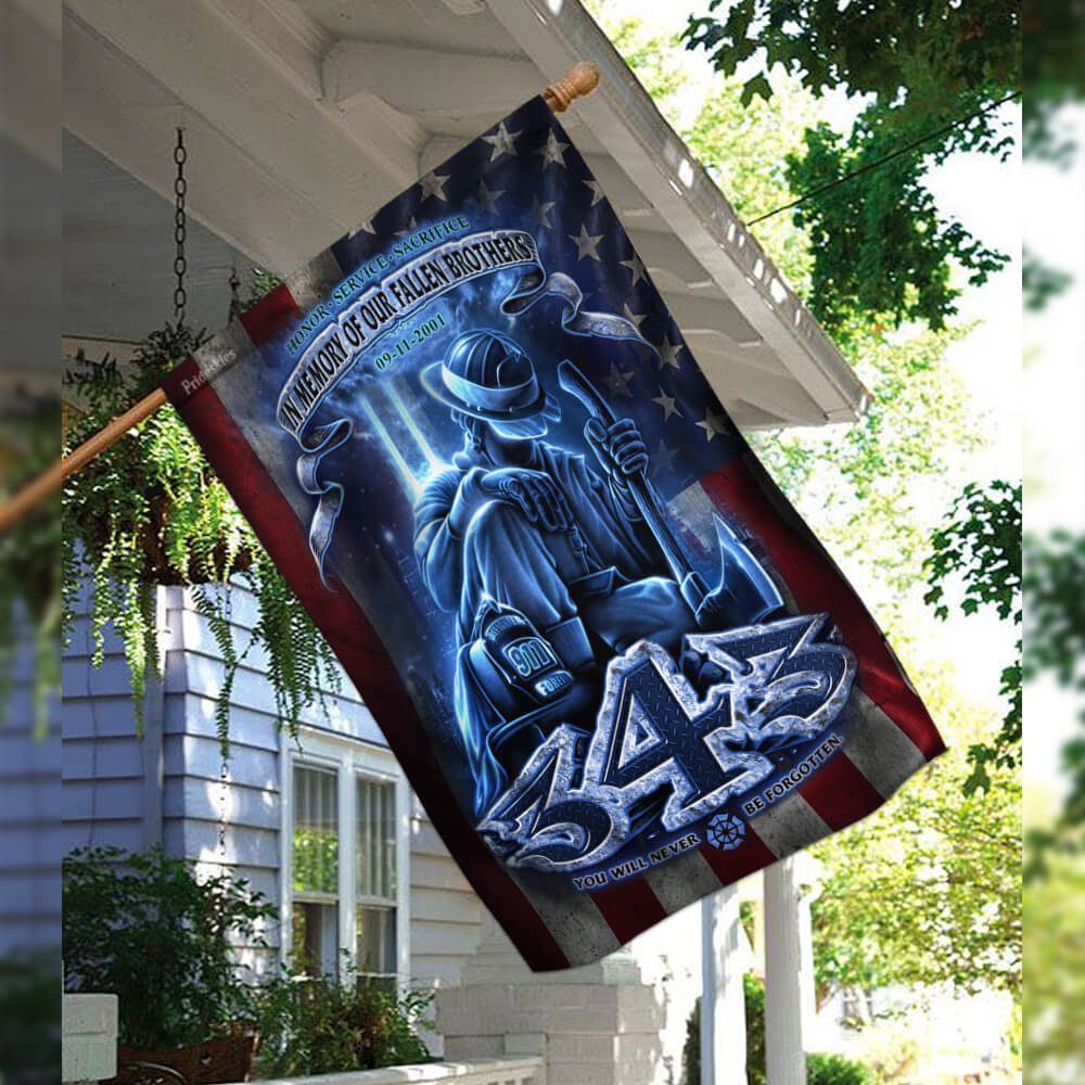 343 Never Forget Flagwix™ Firefighter September 11th Flag - Flagwix