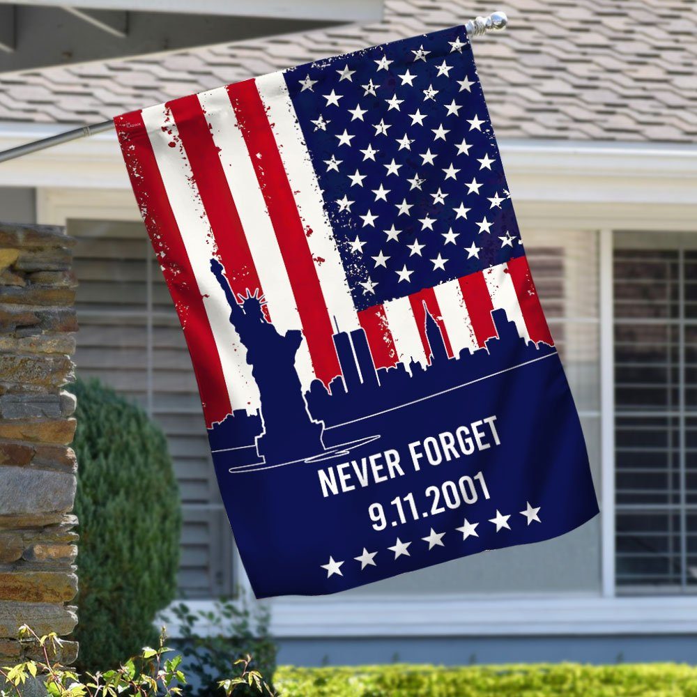 911 Flag Never Forget 911 American U.S. Flag TRL1212F - Flagwix