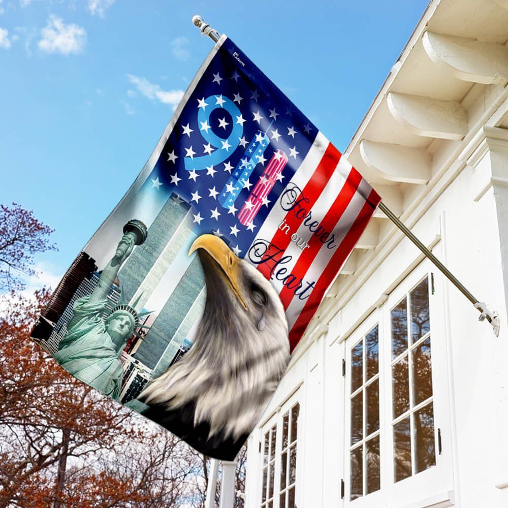 9 11 Never Forget Eagle Flagwix™ Forever In Our Heart 911 American Flag ...