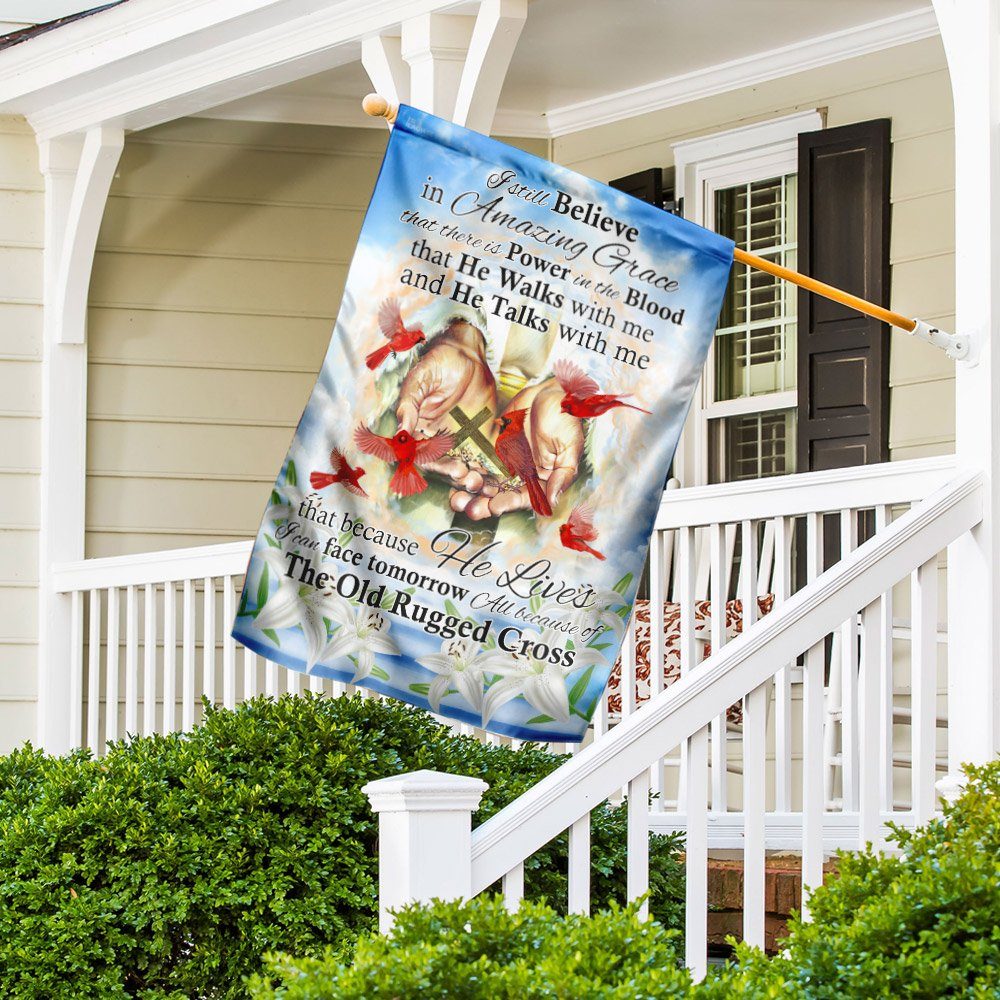 All Because Of The Old Rugged Cross Jesus Cardinal Flag – Flagwix