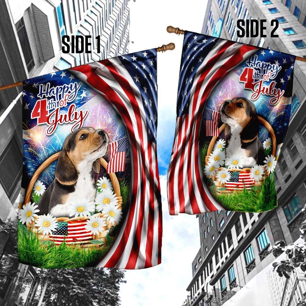 Beagle. Happy 4th Of July Flag – Flagwix