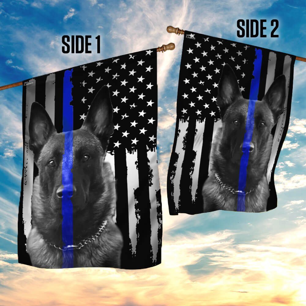 Belgian Malinois. Police Dog. K9 Flag - Flagwix