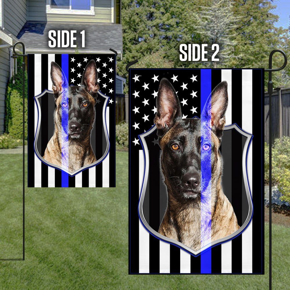 Belgian Malinois Flag Police Dog K9 BNN112F - Flagwix