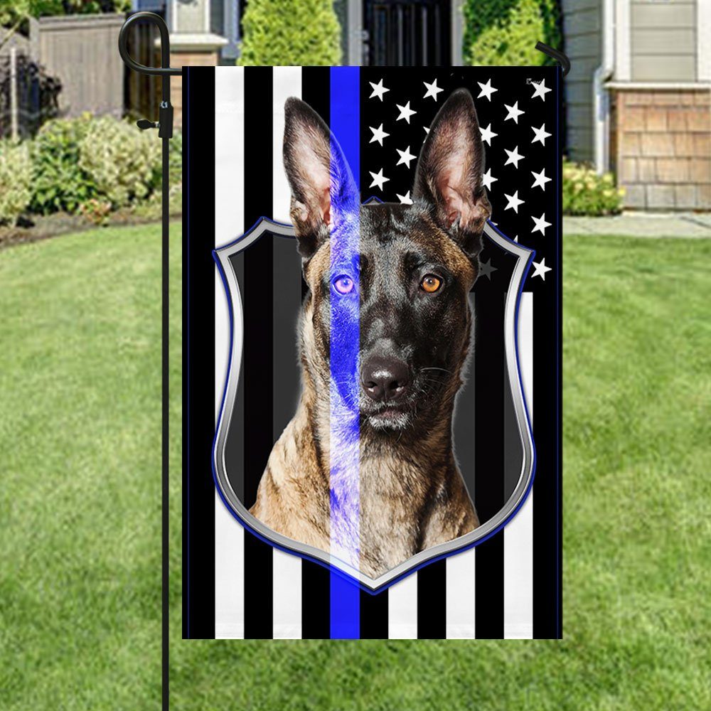 Belgian Malinois Flag Police Dog K9 BNN112F - Flagwix