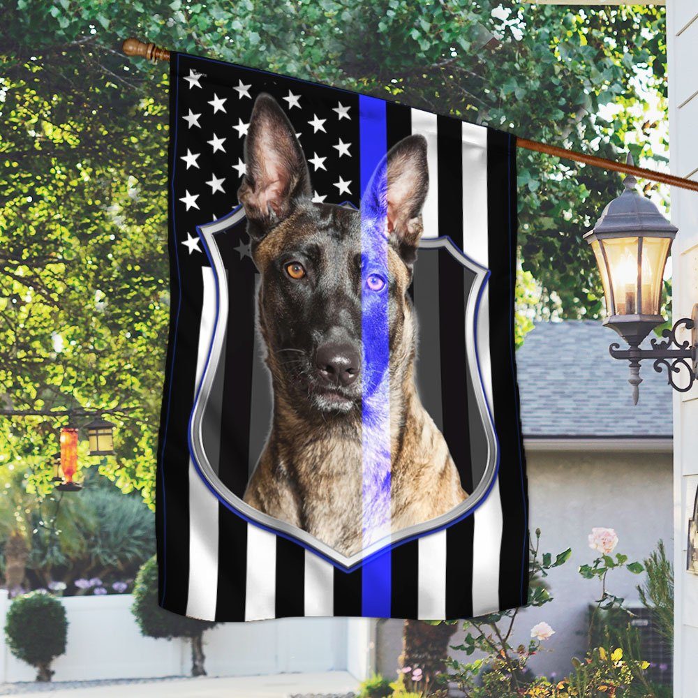 Belgian Malinois Flag Police Dog K9 BNN112F - Flagwix