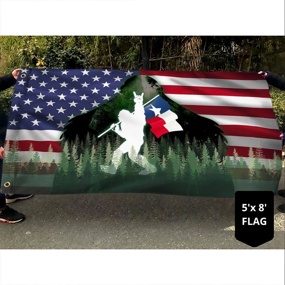 Bigfoot Texas American Flag TPT110GF – Flagwix