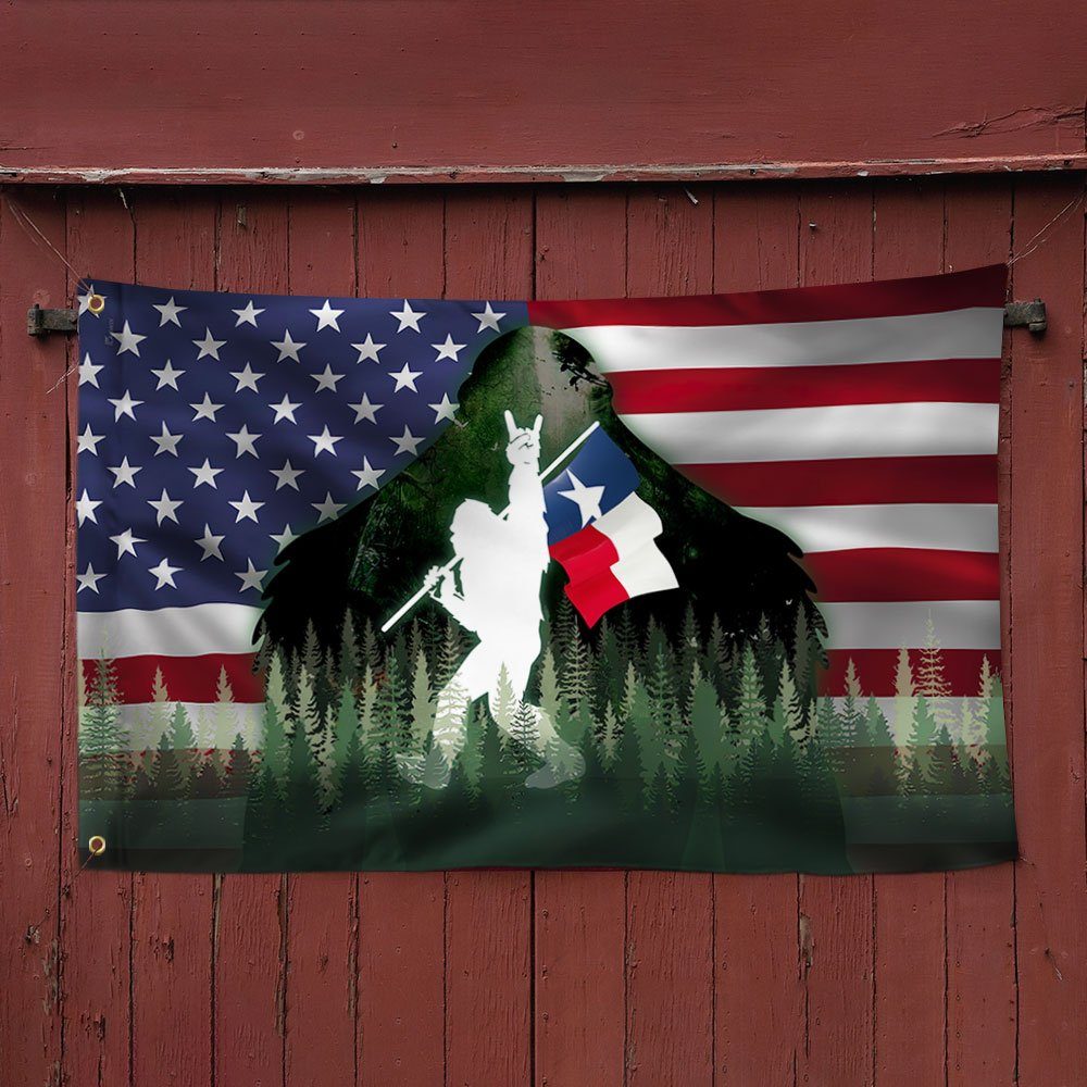 Bigfoot Texas American Flag TPT110GF – Flagwix