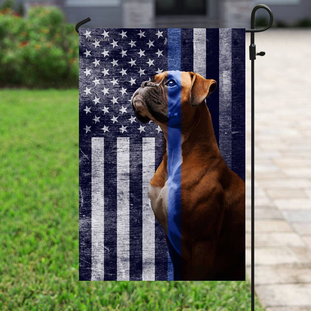 Boxer. The Thin Blue Line American US Flag – Flagwix