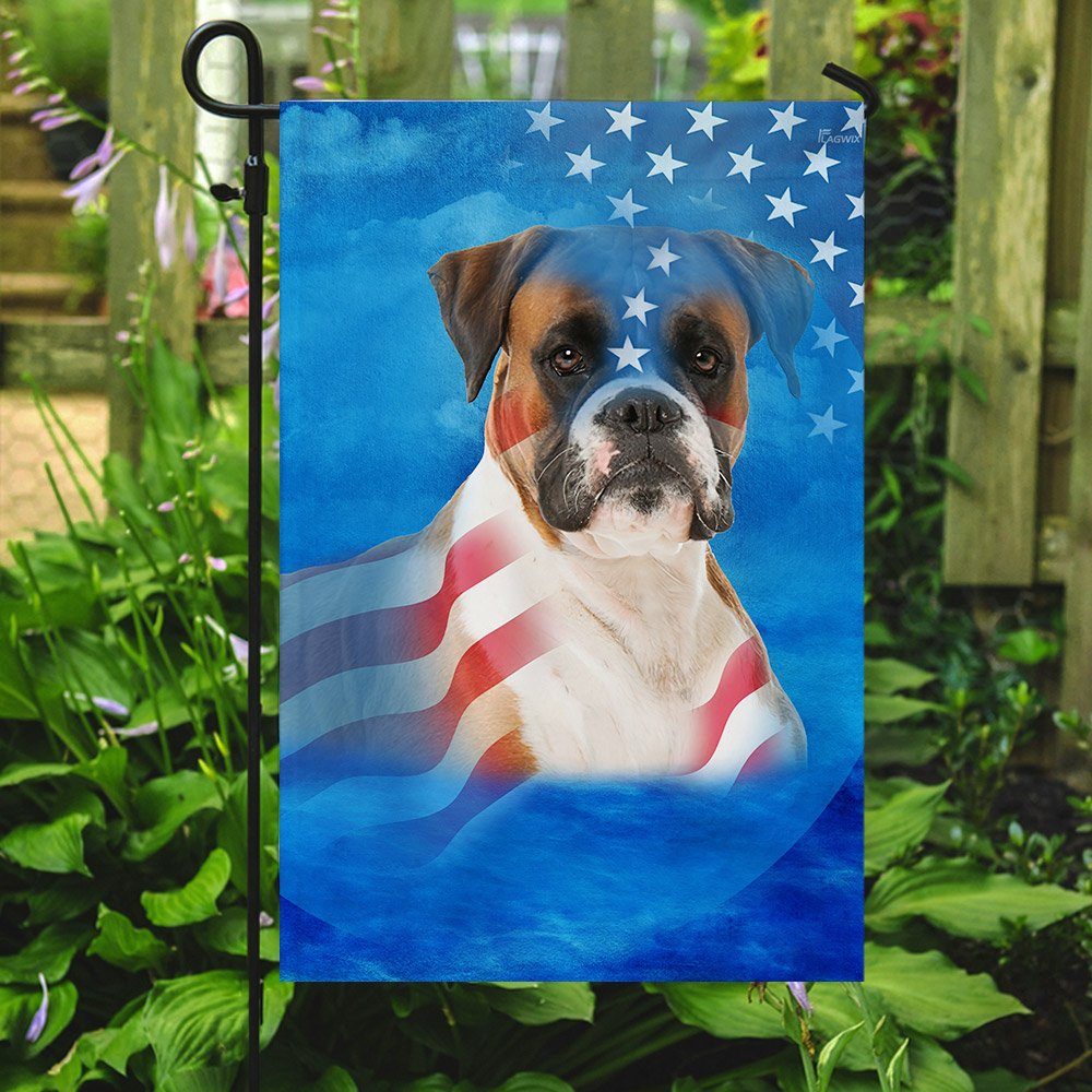 Boxer Dog American Flag – Flagwix