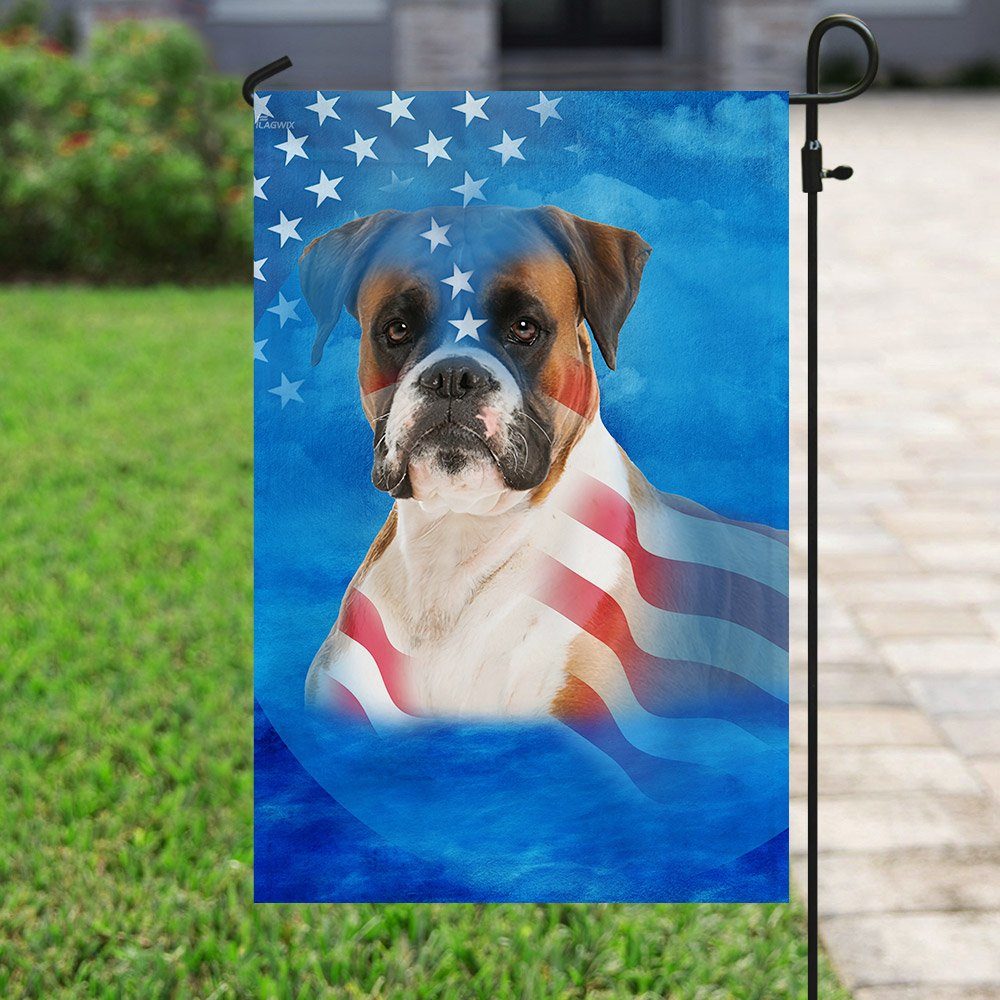 Boxer Dog American Flag – Flagwix