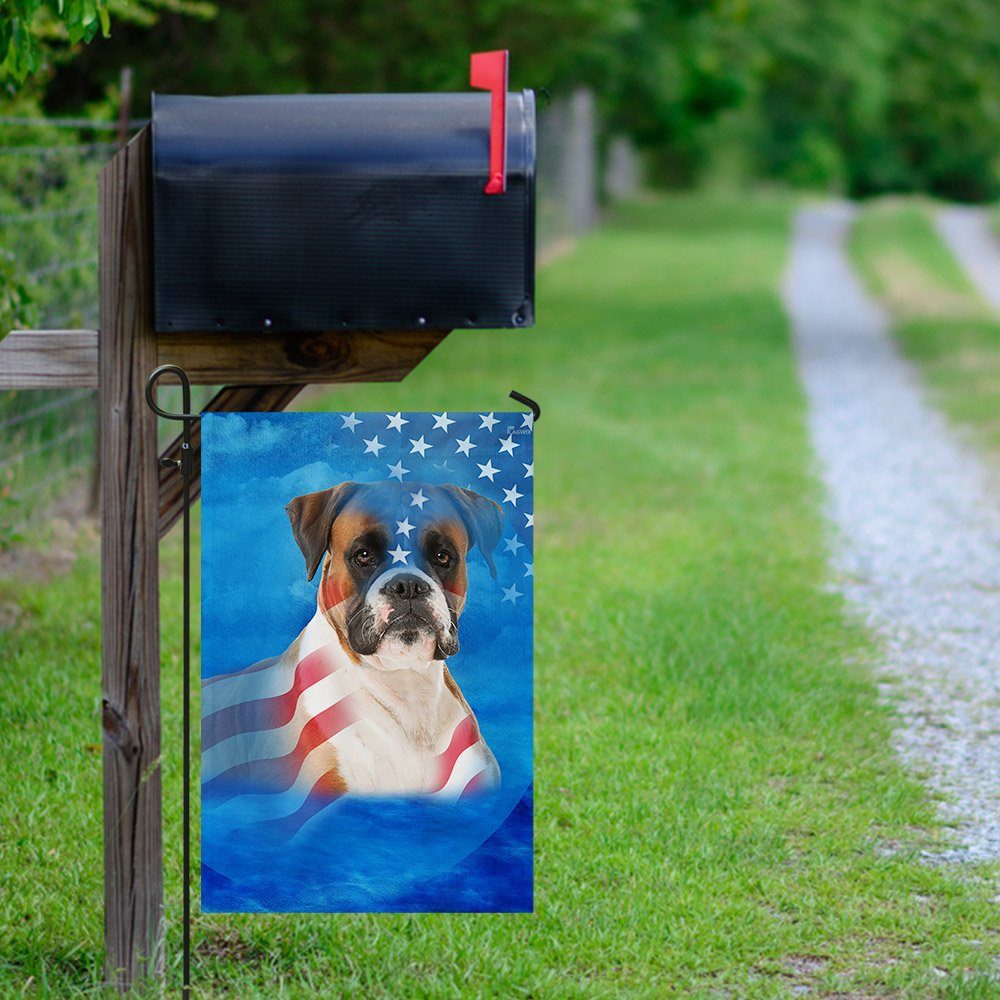 Boxer Dog American Flag – Flagwix