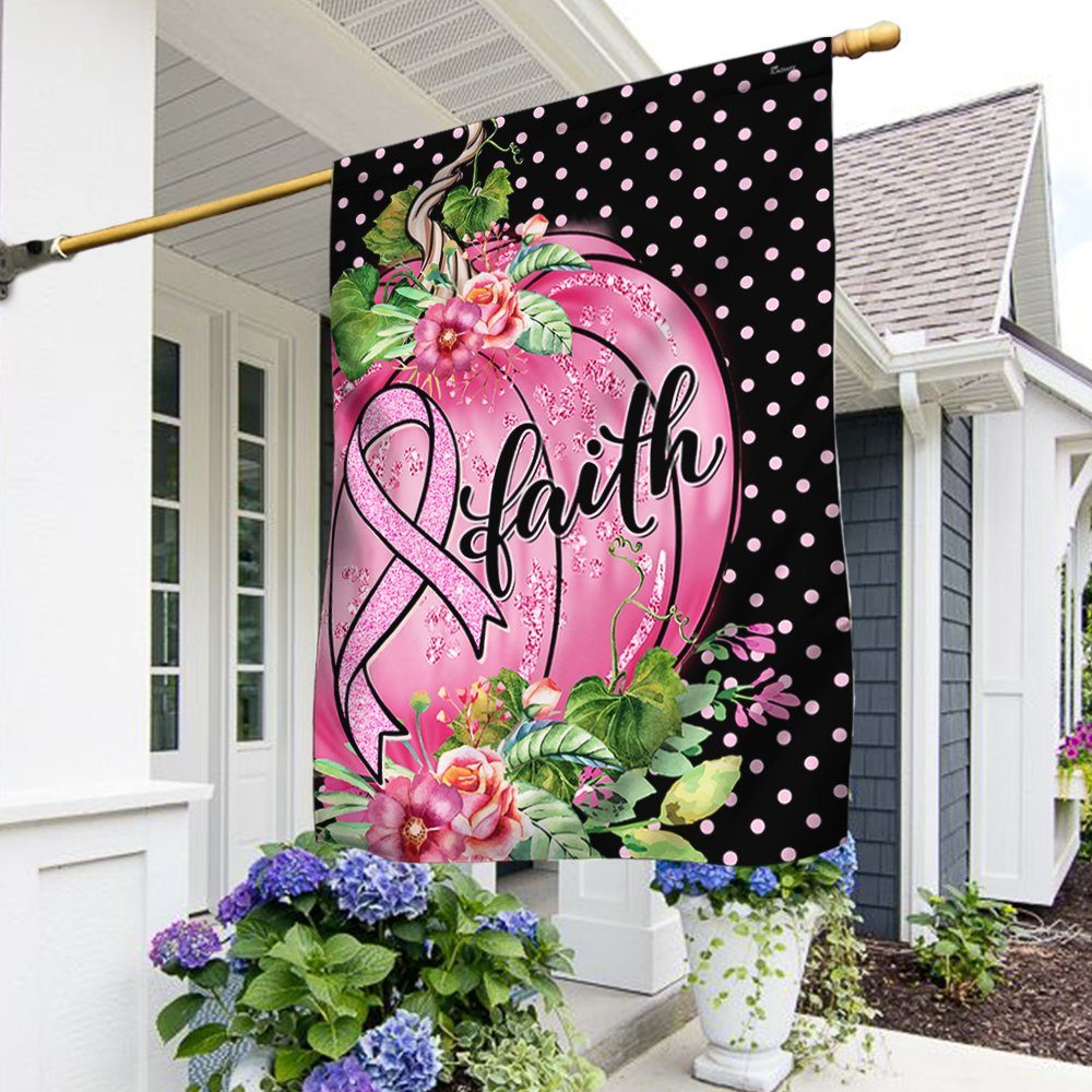 Breast Cancer Awareness Flag Pumpkin Fall TQN571F – Flagwix