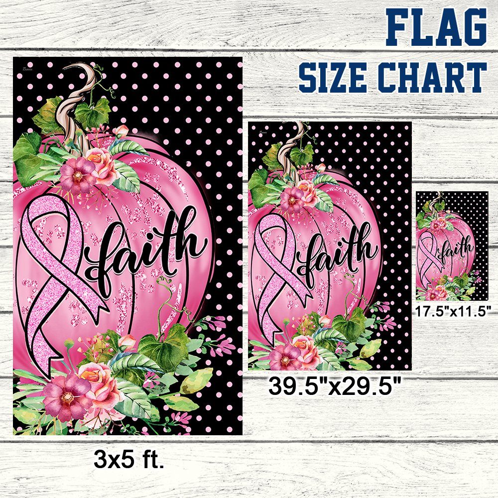 Breast Cancer Awareness Flag Pumpkin Fall TQN571F – Flagwix