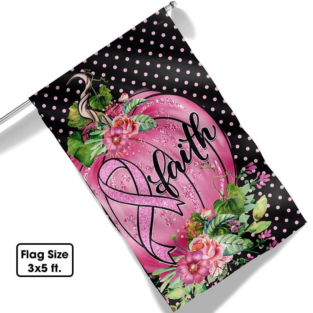 Breast Cancer Awareness Flag Pumpkin Fall TQN571F – Flagwix