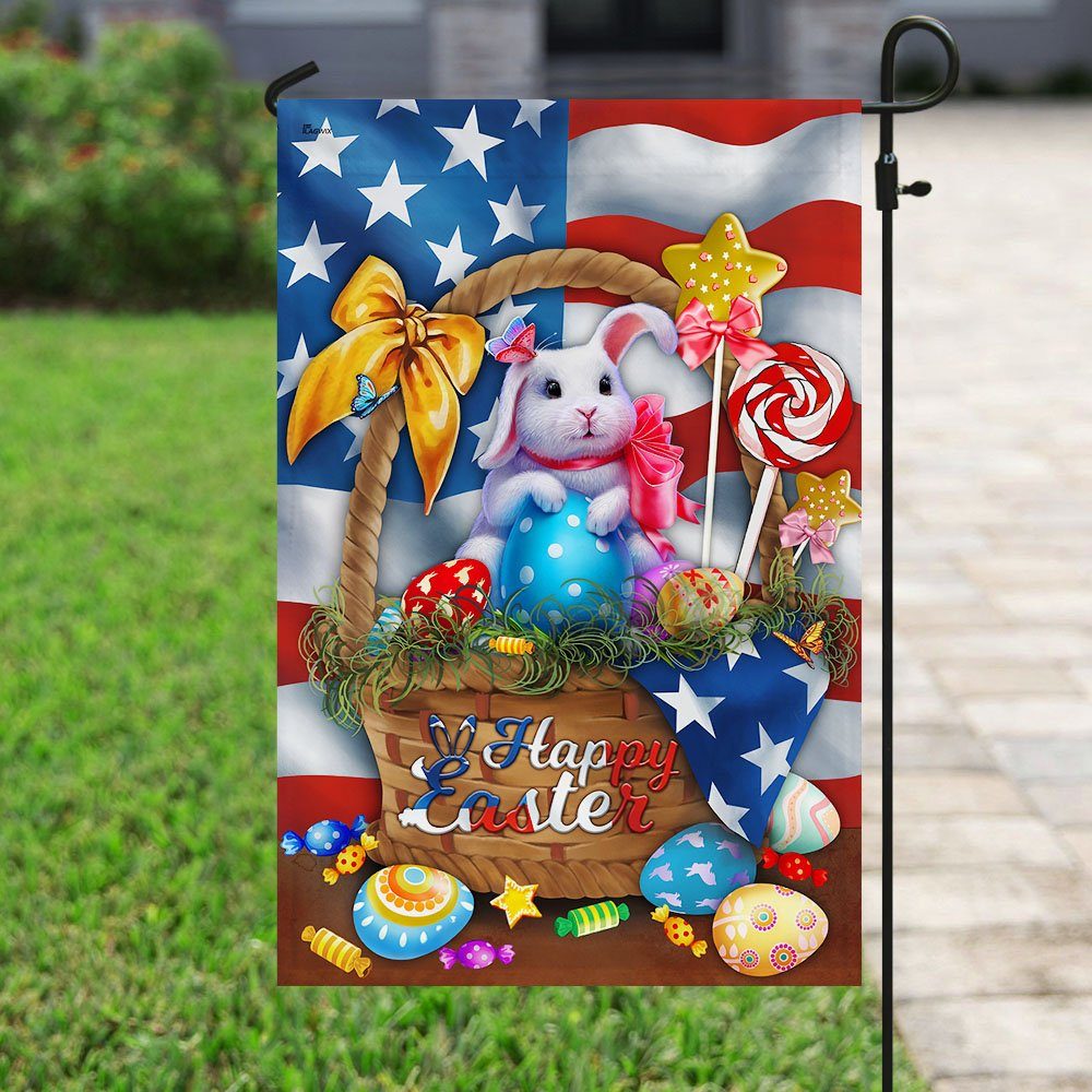 Bunny Happy Easter Flag – Flagwix