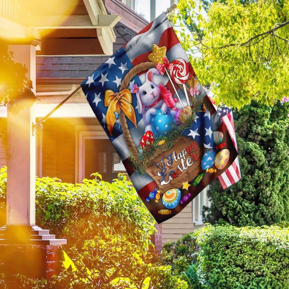 Bunny Happy Easter Flag – Flagwix