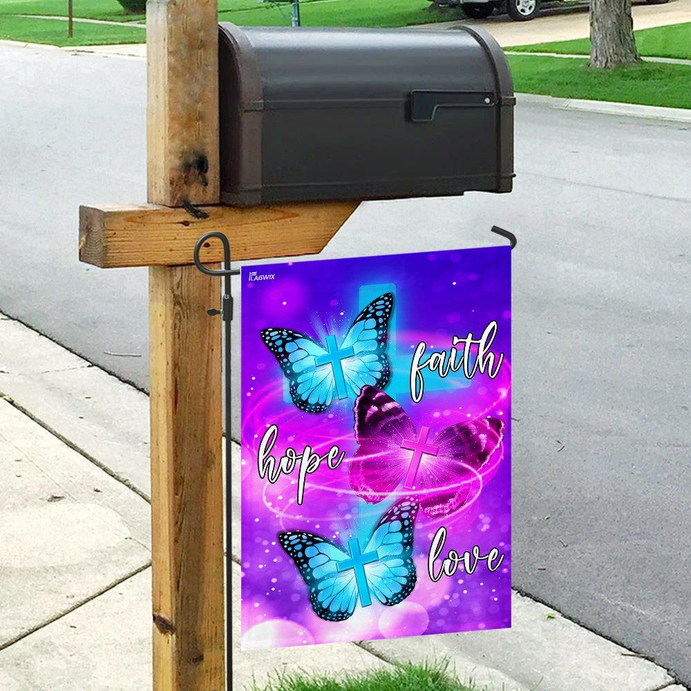 Butterfly. Faith, Hope, Love Flag – Flagwix