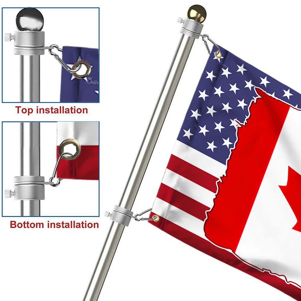 Canadian And American Grommet Flag TQN323GF – Flagwix