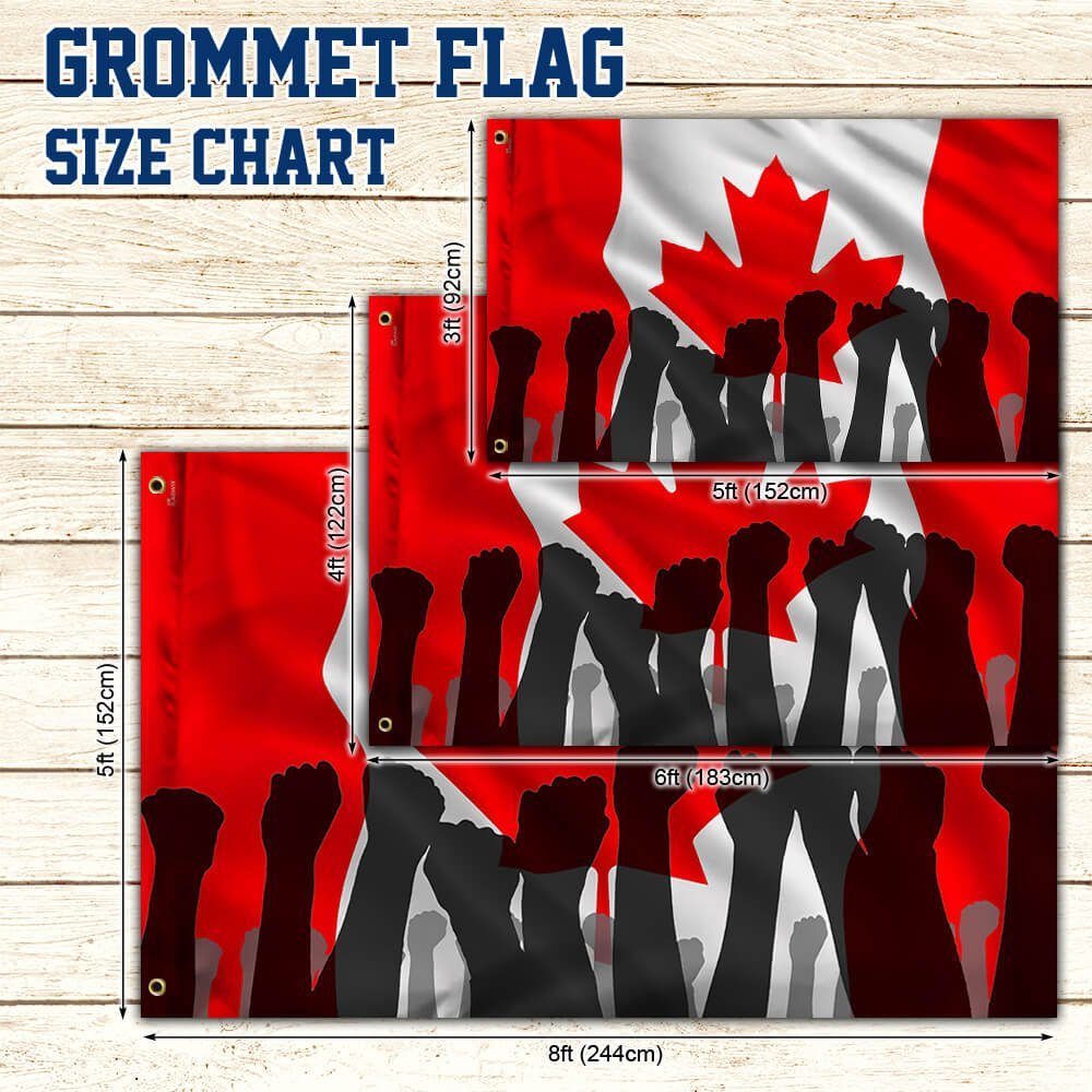 Canadian Flag Support Canadian Grommet Flag TRD1795GF - Flagwix