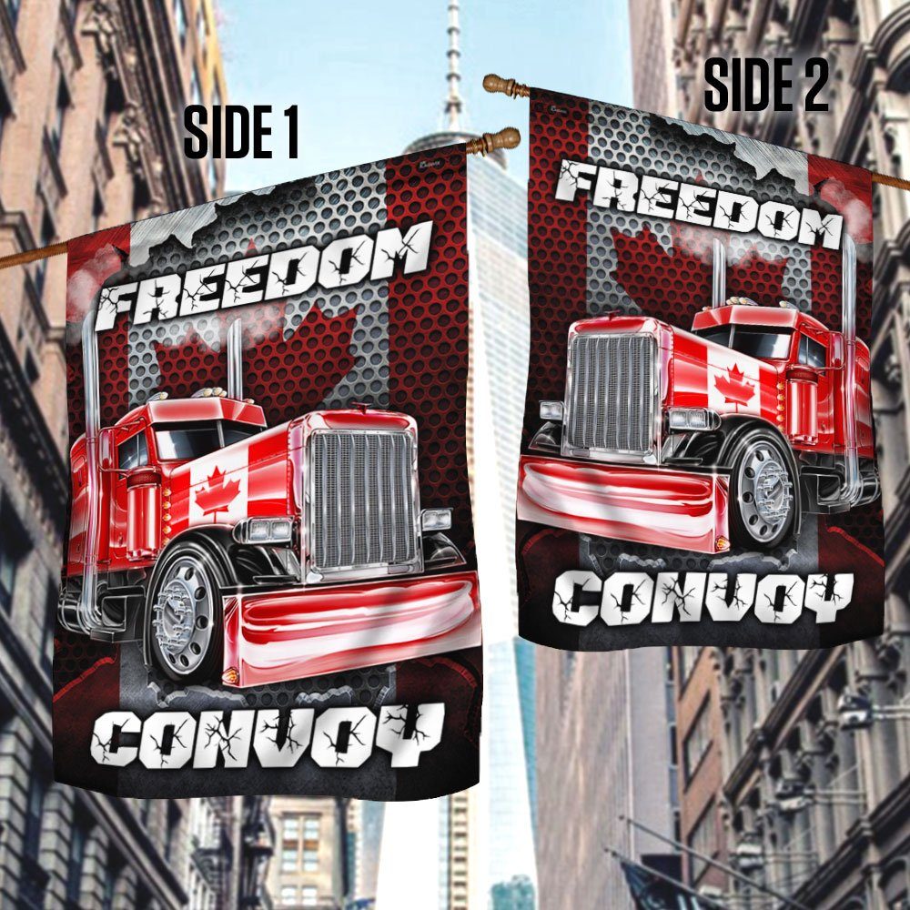 Canadian Trucker Flag Freedom Convoy 2022 DDH3281F - Flagwix