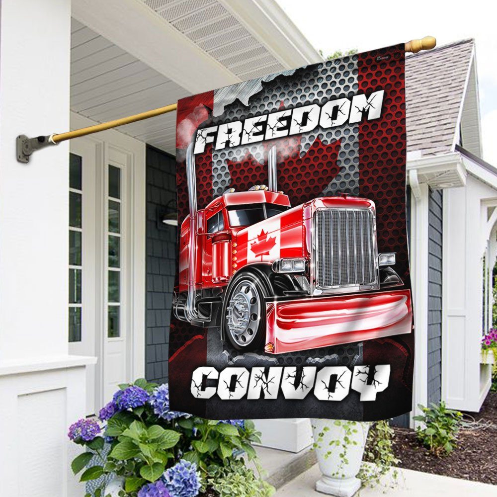 Canadian Trucker Flag Freedom Convoy 2022 DDH3281F - Flagwix