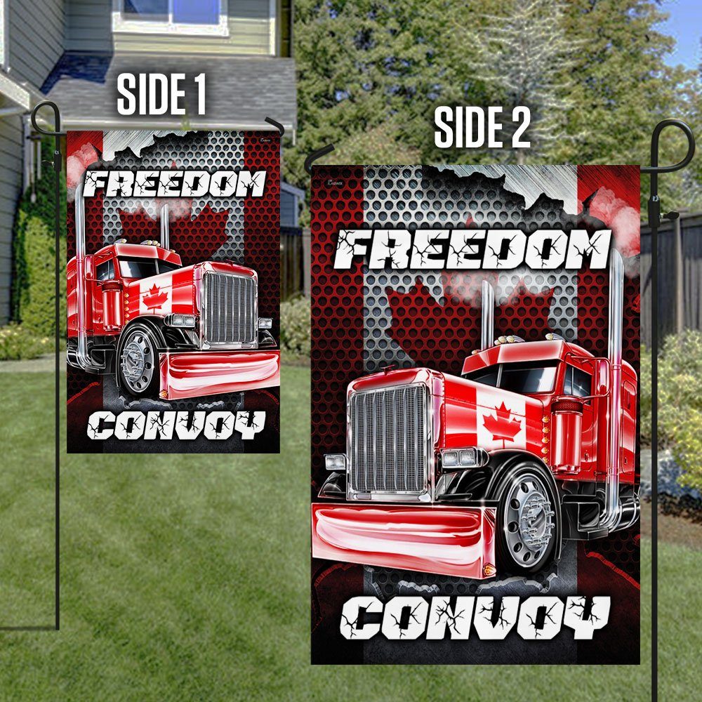 Canadian Trucker Flag Freedom Convoy 2022 DDH3281F - Flagwix