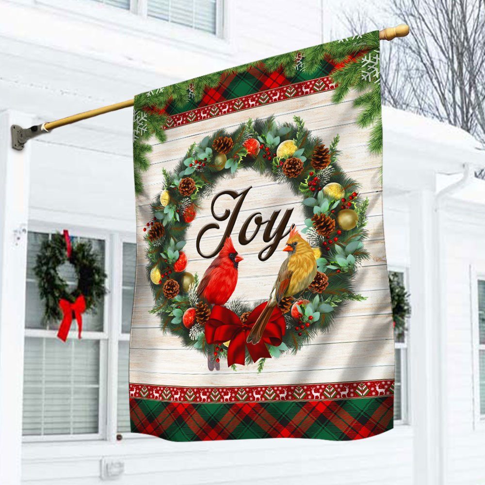 Cardinal Joy Christmas Flag QNN659F – Flagwix