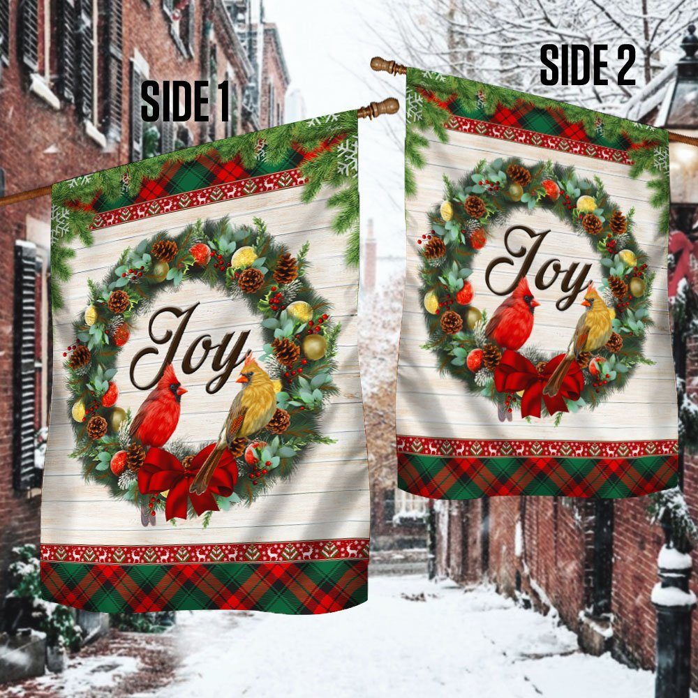 Cardinal Joy Christmas Flag QNN659F – Flagwix