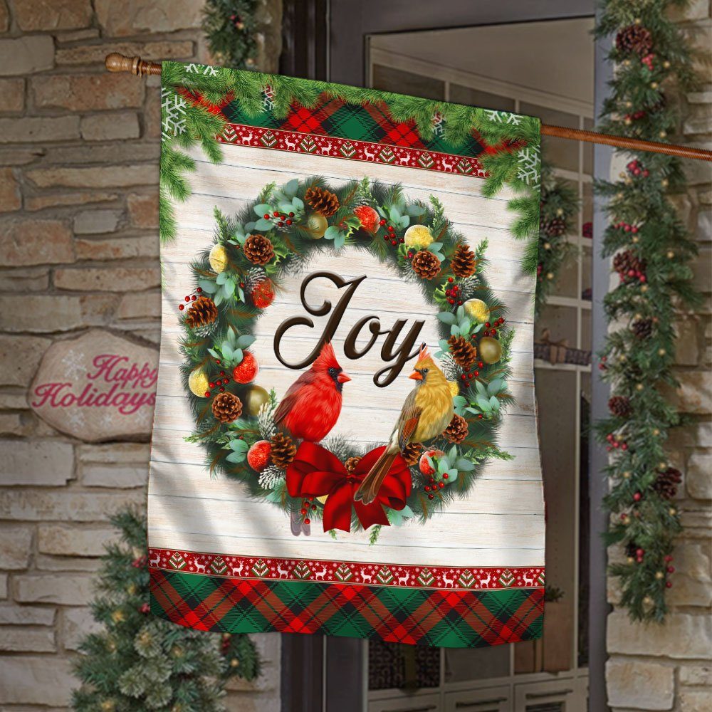 Cardinal Joy Christmas Flag QNN659F – Flagwix