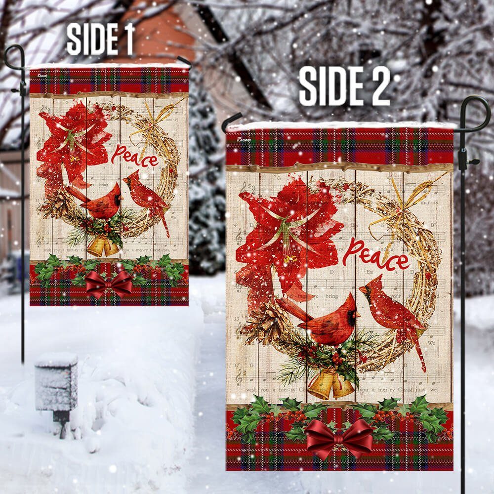 Cardinal Peace Christmas Flag – Flagwix