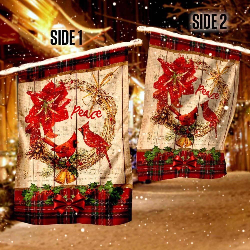 Cardinal Peace Christmas Flag – Flagwix