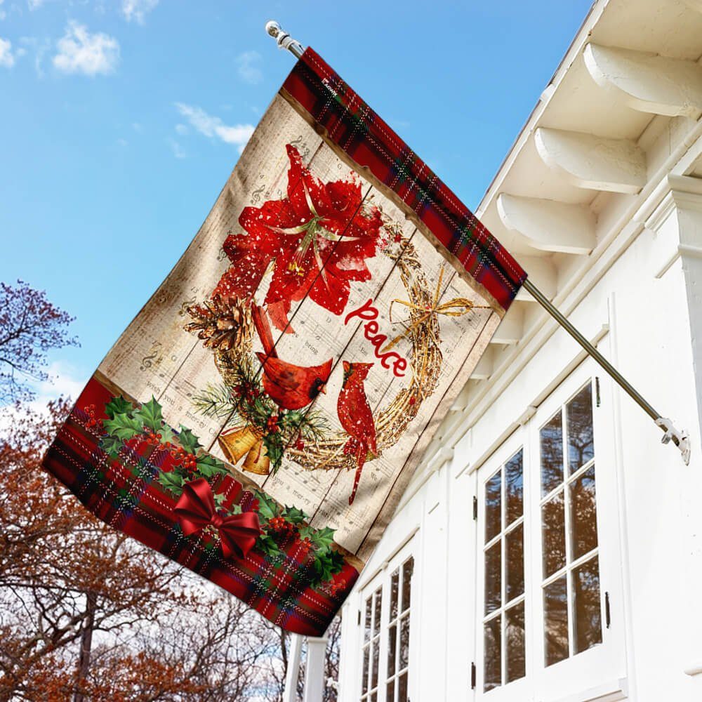 Cardinal Peace Christmas Flag – Flagwix
