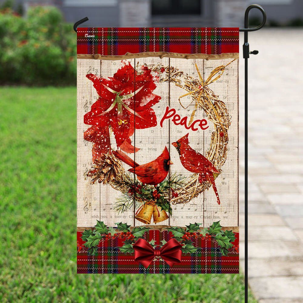Cardinal Peace Christmas Flag – Flagwix