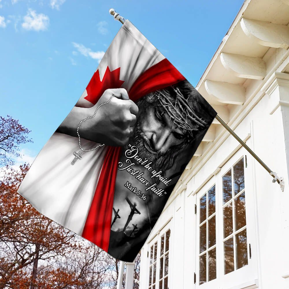 Christian. Jesus Just Have Faith Canadian Flag - Flagwix