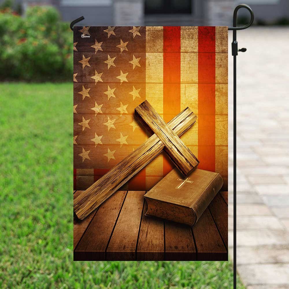 Christian Cross America Flag - Flagwix