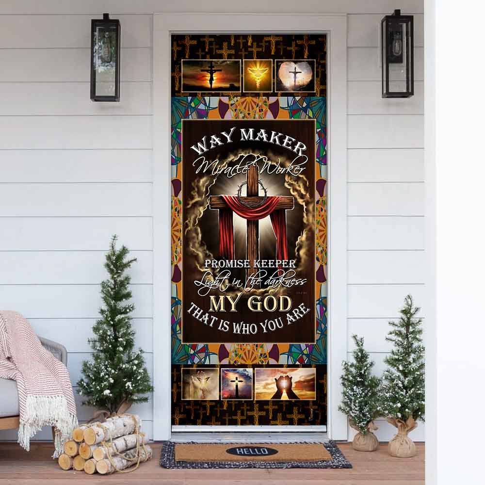 Christian Cross Door Cover - Flagwix