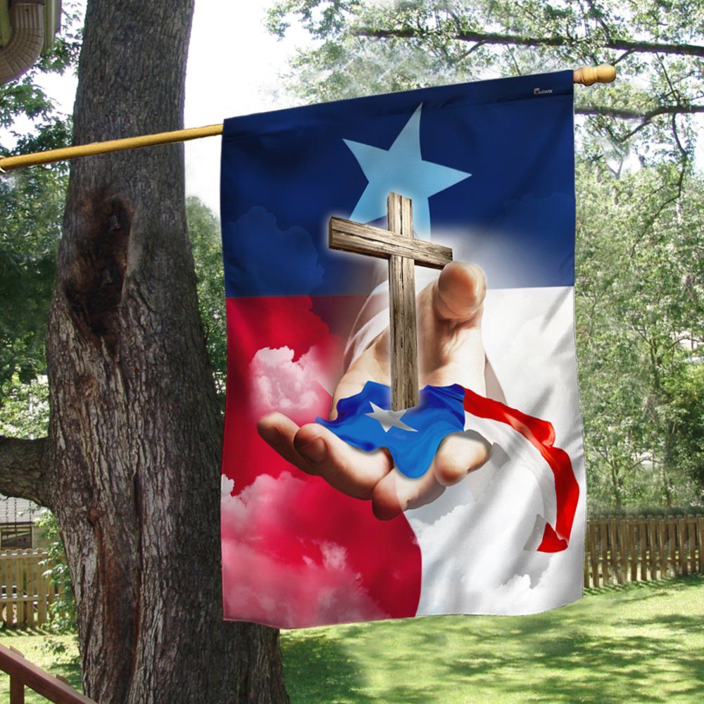 Christian Cross Texas Flag TPT240F - Flagwix