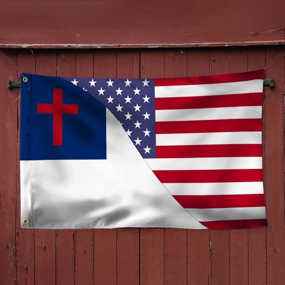 Christian Flag American Christian Grommet Flag QTR261GF - Flagwix