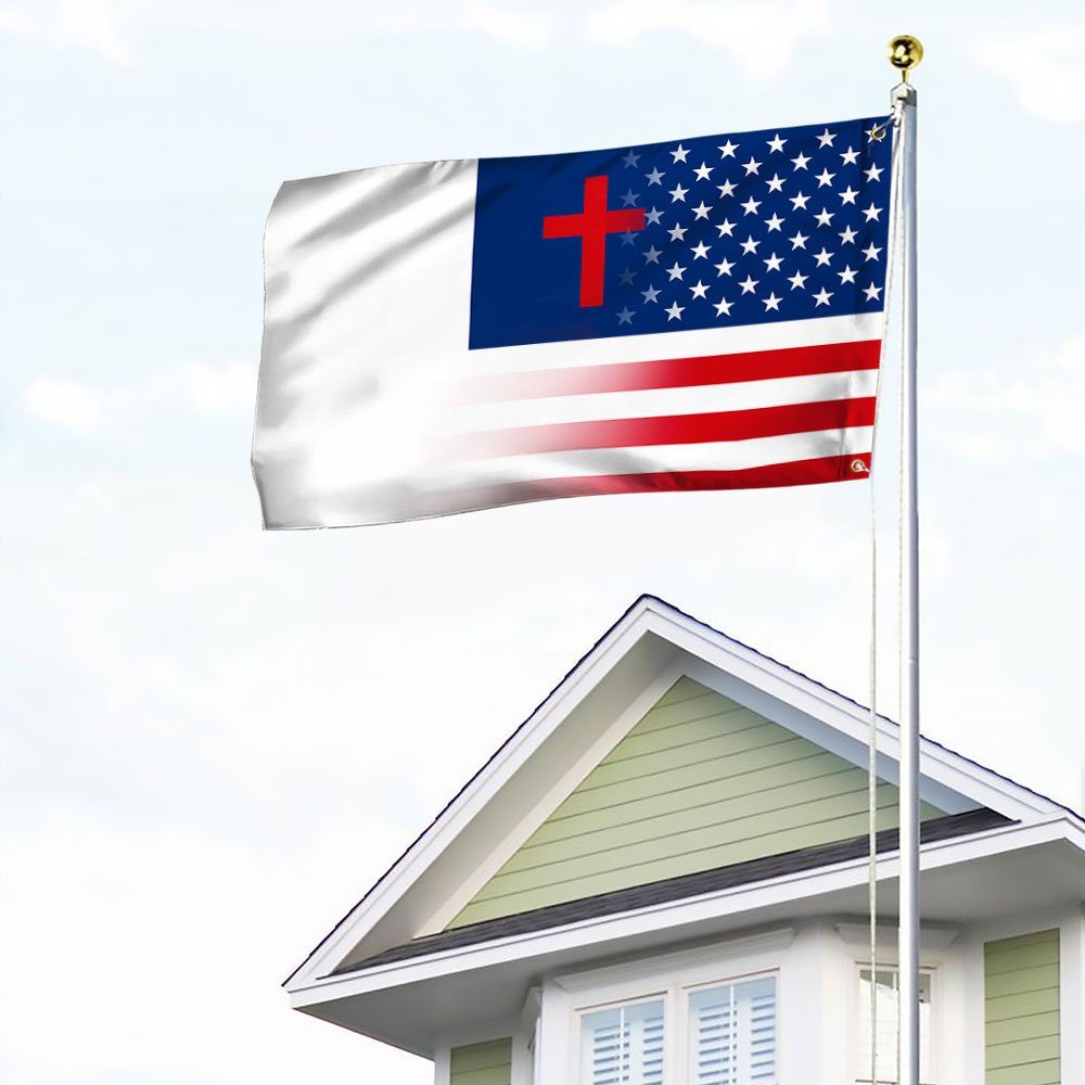 Christian Flag American Christian Grommet Flag QTR269GF - Flagwix