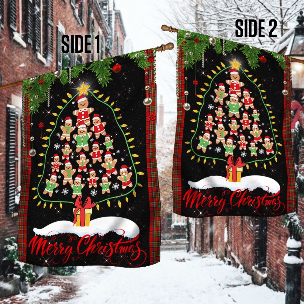 Christmas Flag Christmas Tree Gingerbread Man Cookies Flag TRL1576Fv6 ...