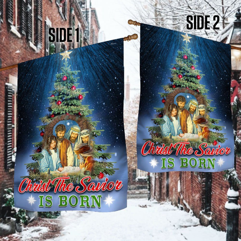 Christmas Nativity Flag O Holy Night Christ The Savior Is Born DDH2906F ...