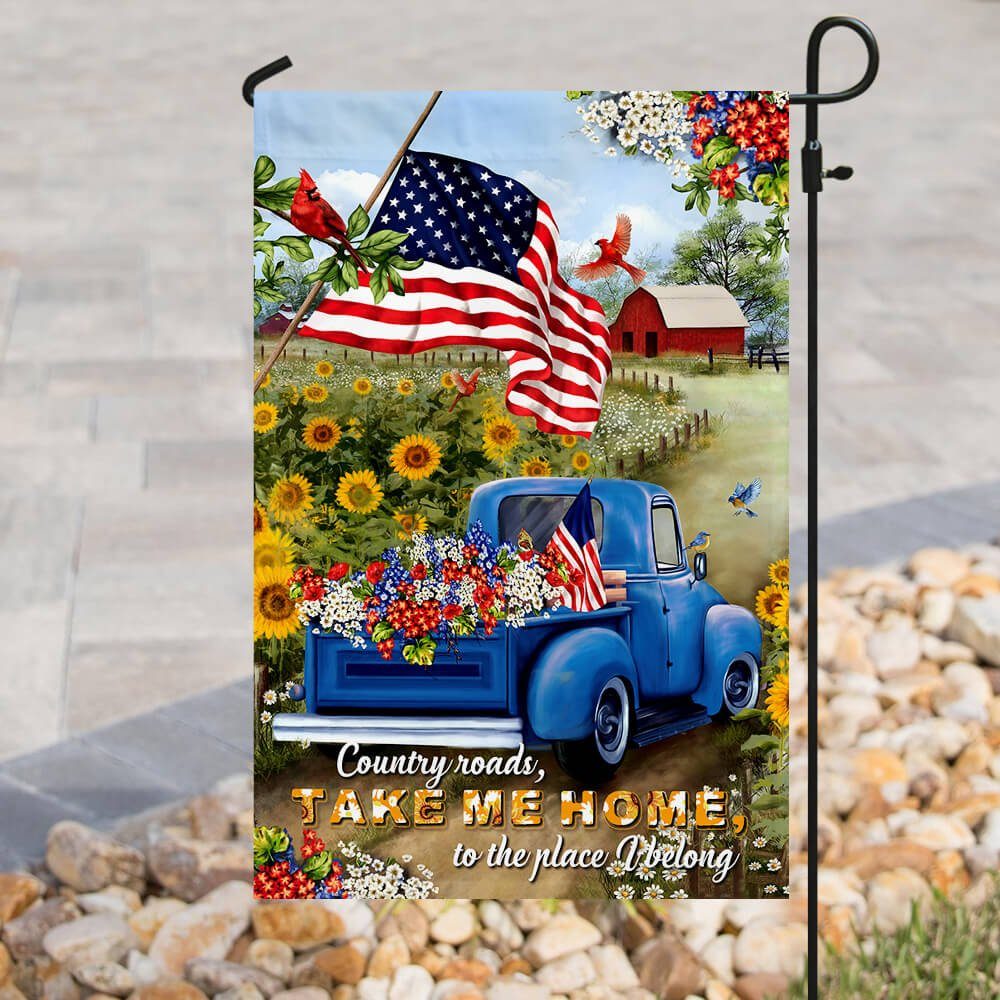 Country Roads Take Me Home Flag – Flagwix