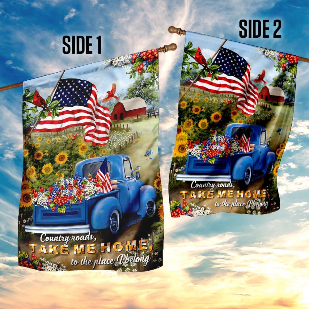 Country Roads Take Me Home Flag – Flagwix