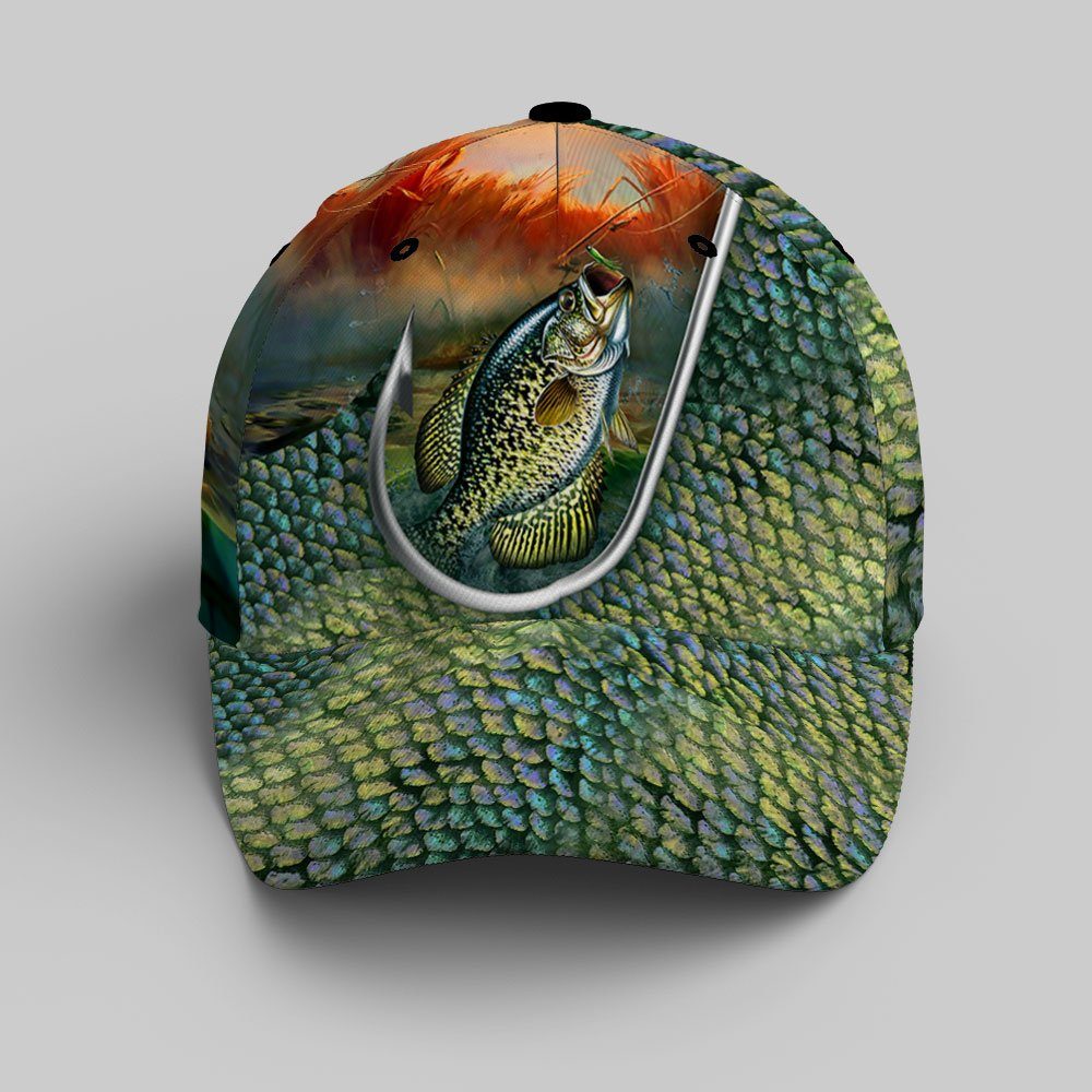Crappie Fishing Cap QNK728BCv2 - Flagwix