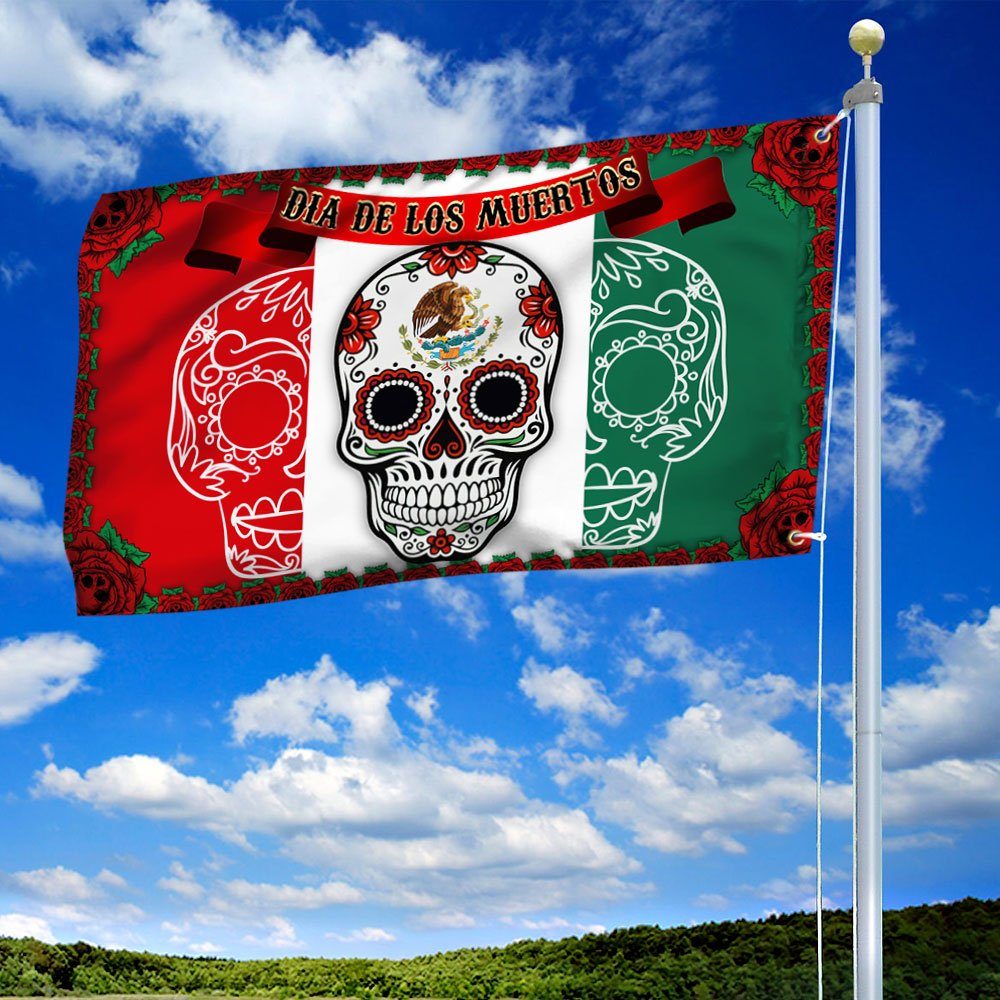 Day of the Dead (Día de Muertos) Mexico Grommet Flag BNN572GF - Flagwix