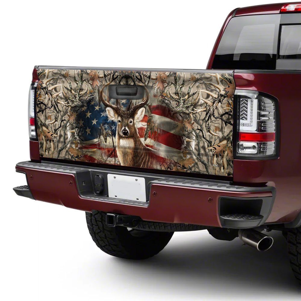Deer American Truck Tailgate Decal Sticker Wrap – Flagwix