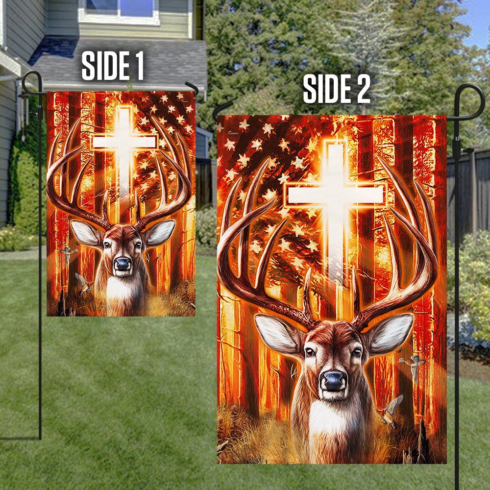 Deer Hunting American Flag THH3627F - Flagwix