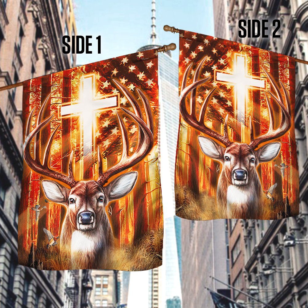 Deer Hunting American Flag THH3627F - Flagwix