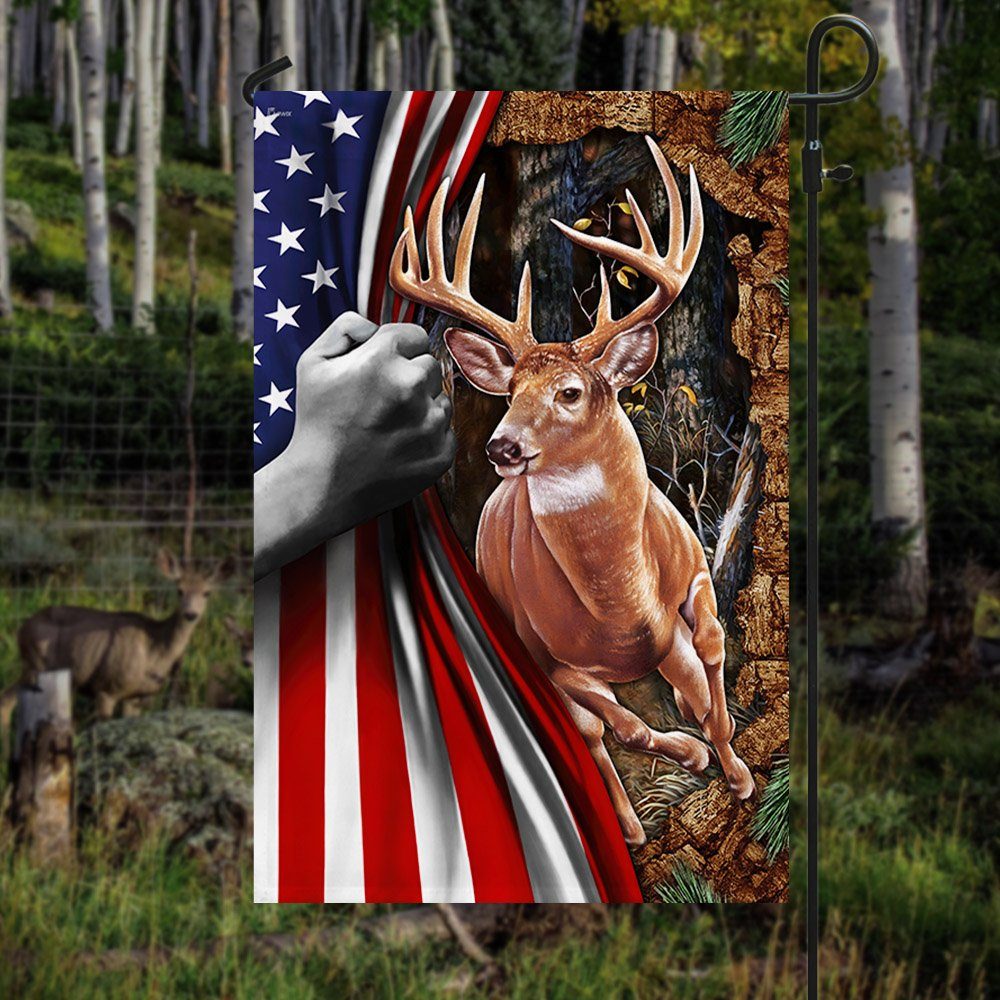 Deer Hunting Flag Love Forest LNT473F - Flagwix
